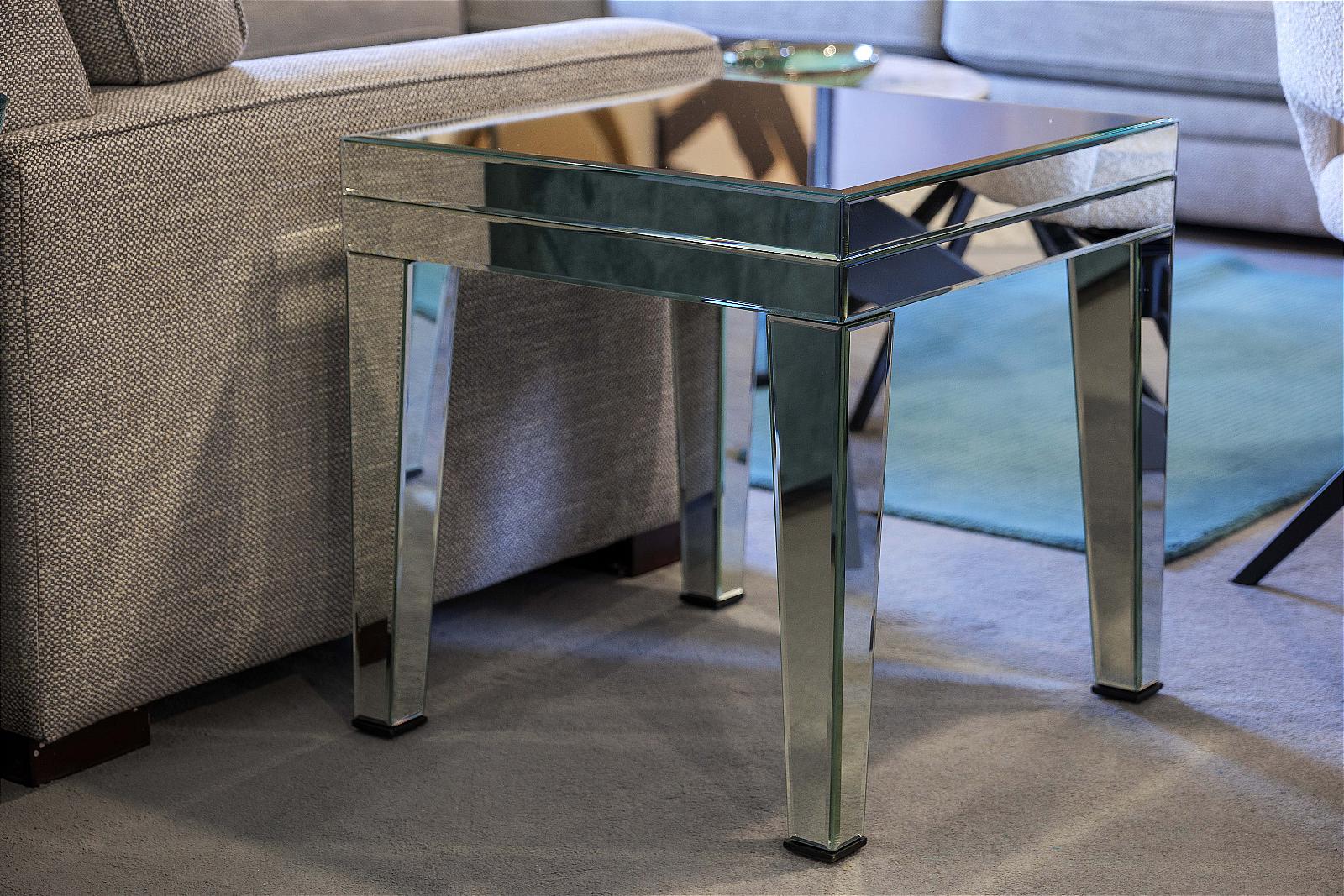 Vale Furnishers Portal Mirrored Lamp Table