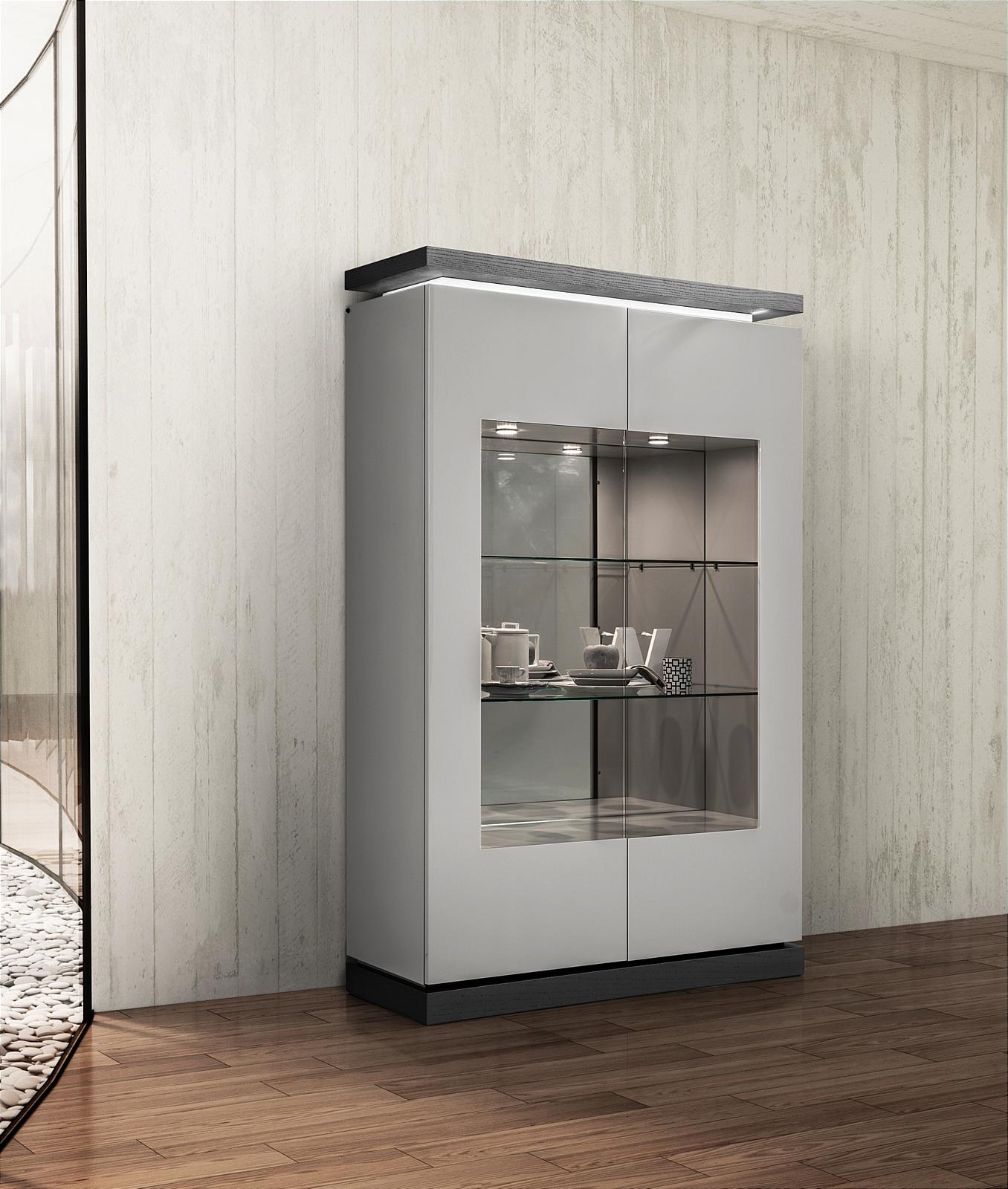 Aleal Sliding Display Cabinet